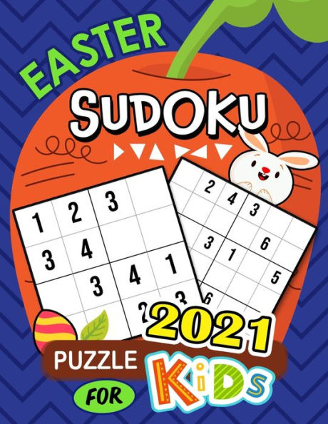 2021 Easter sudoku puzzle for Kids: Logic Puzzles and Coloring Pages ...