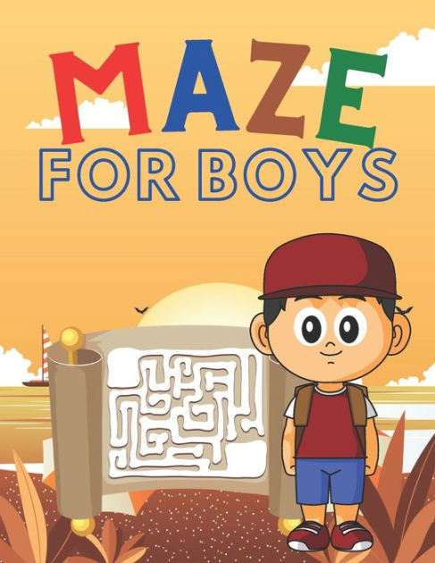 MAZE FOR BOYS: A challenging and fun maze for kids by solving mazes by ...