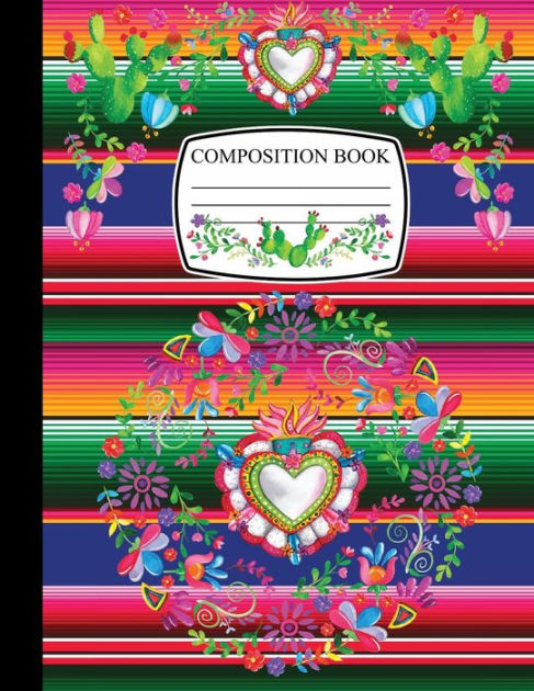 Mexican Serape Composition Book: Journaling College ruled lined ...