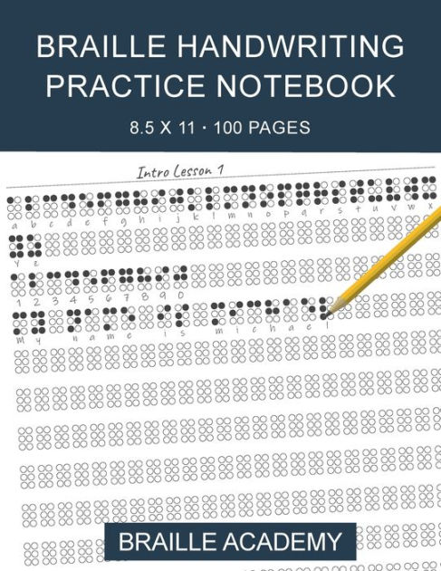 Braille Handwriting Practice Notebook by Braille Academy, Paperback ...