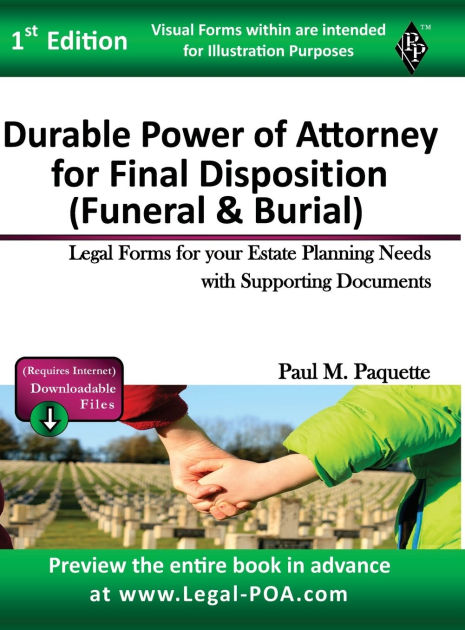 Durable Power of Attorney for Final Disposition - Full Version: Legal ...