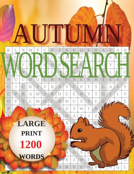 Autumn Word Search Book - Large Print by Freedom Books, Paperback ...