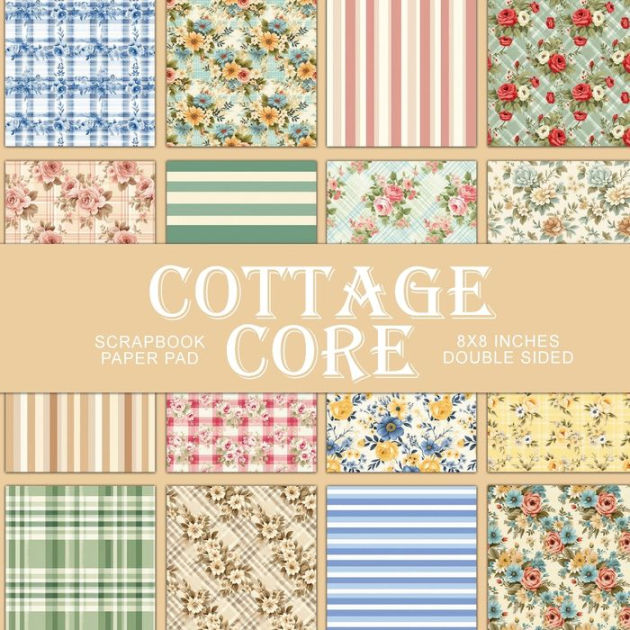 Cottage Core Floral Country: Scrapbook Paper Pad by Nifty Crafty House ...