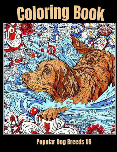 Coloring Book - Popular Dog Breed US: Charming Canine Faces: A Portrait ...