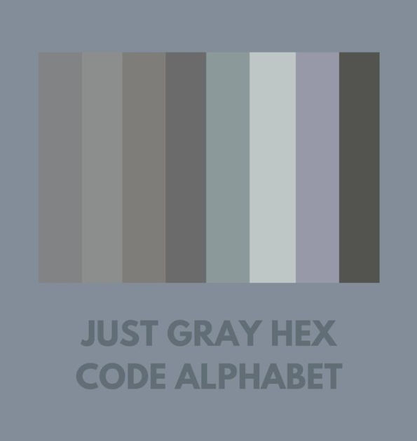 JUST GRAY HEX CODE ALPHABET by Colorful Alphabet, Paperback | Barnes ...