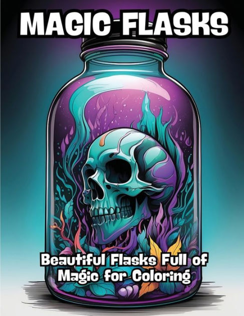 Magic Flasks: Beautiful Flasks Full of Magic for Coloring by Contenidos ...
