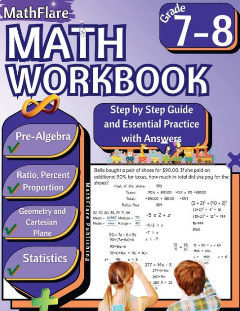 MathFlare - Math Workbook 7th and 8th Grade: Math Workbook Grade 7-8 ...