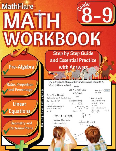 MathFlare - Math Workbook 8th and 9th Grade: Math Workbook Grade 8-9 ...