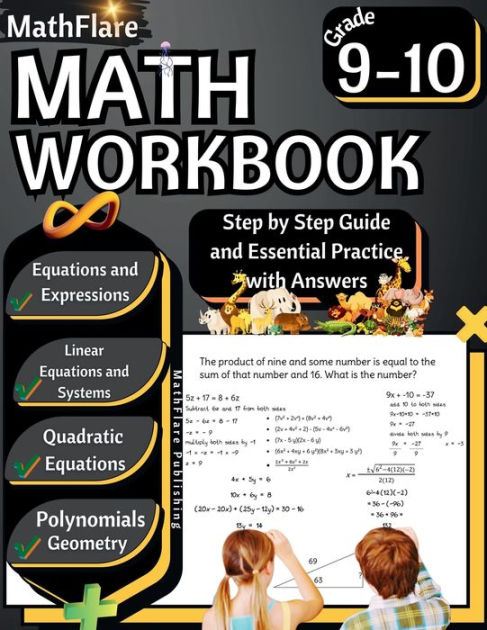 MathFlare - Math Workbook 9th and 10th Grade: Math Workbook Grade 9-10 ...