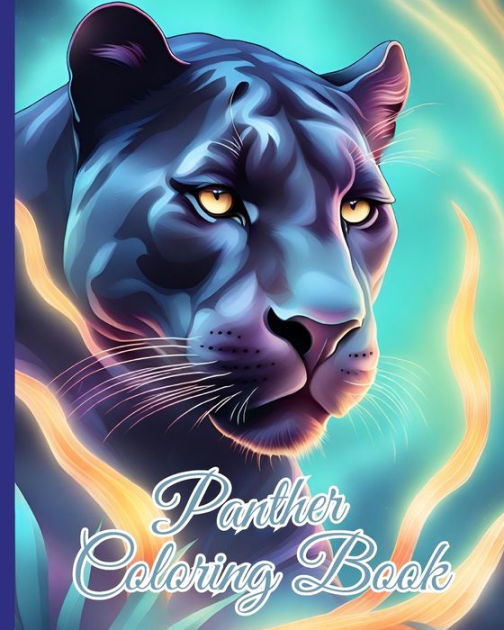 Panther Coloring Book For Toddlers: Kids and Adults Coloring Book ...