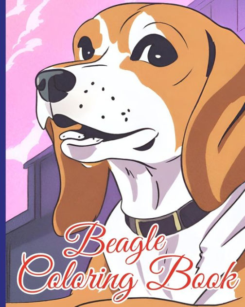 Beagle Coloring Book: Fun and Easy Dogs Coloring Pages in Cute Style ...