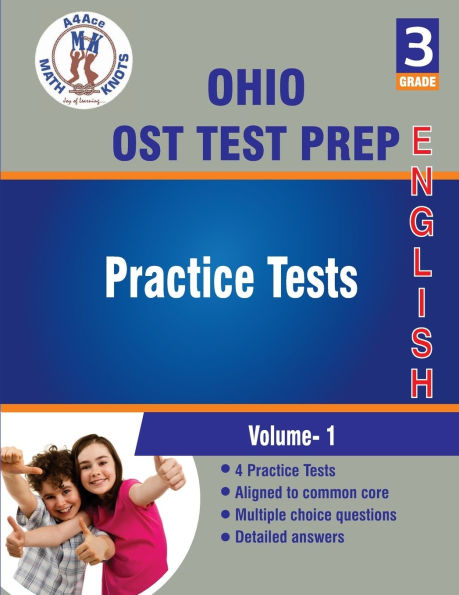 OHIO (OST) Test Prep , 3rd Grade ELA Practice Tests: Volume 1: by Math ...