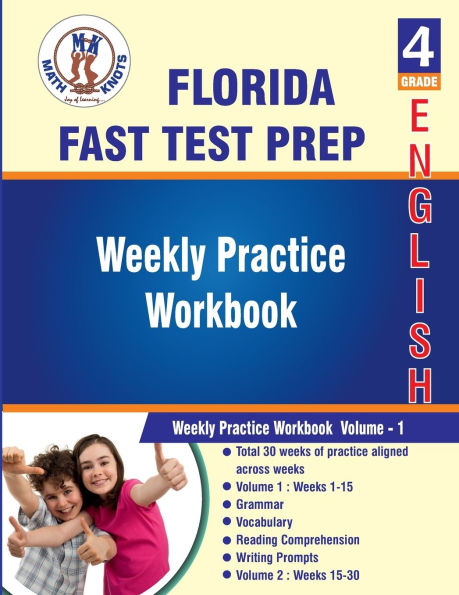 Florida Standards Assessment (FSA) , 4th Grade ELA Test Prep: Weekly ...