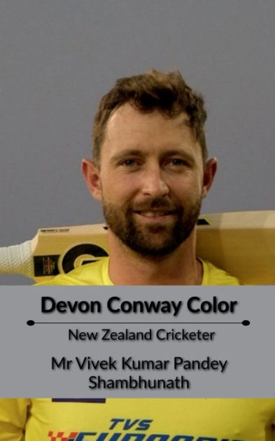 Devon Conway Color: New Zealand Cricketer by Mr Vivek Kumar Pandey ...