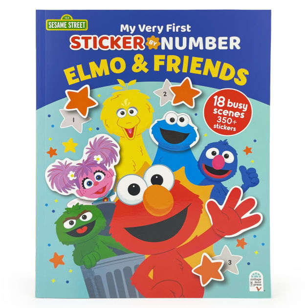 Sesame Street Elmo & Friends: My Very First Sticker by Number by Sesame ...