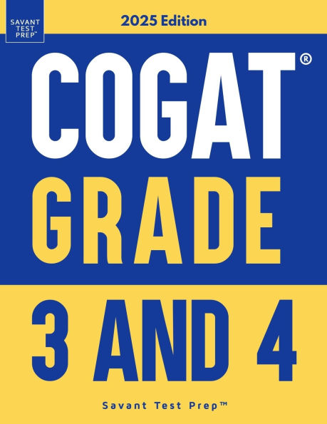 COGAT Grade 3 and 4: Two Practice Tests - Level 9 and 10 by Savant Test ...